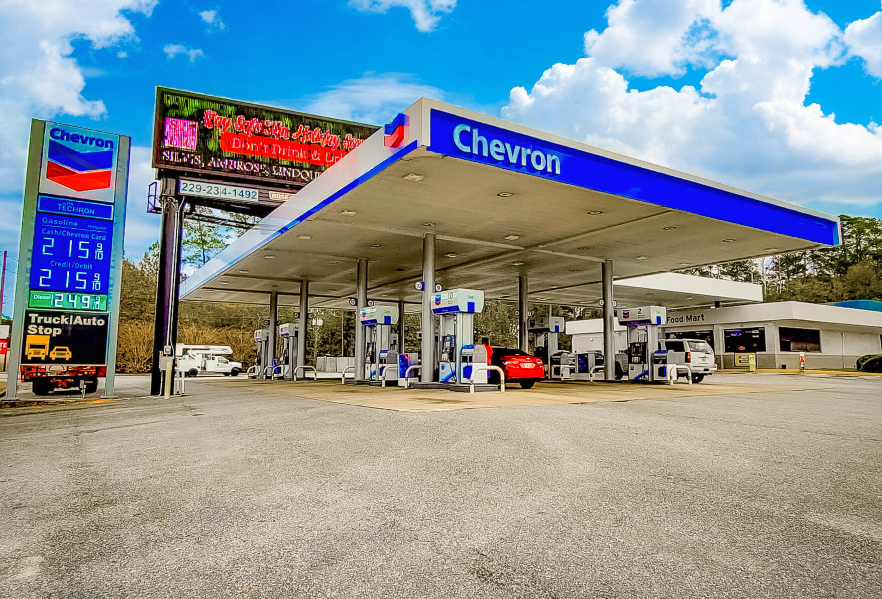 Chevron Truck Stop Convenience Store Asset Thomasville Georgia