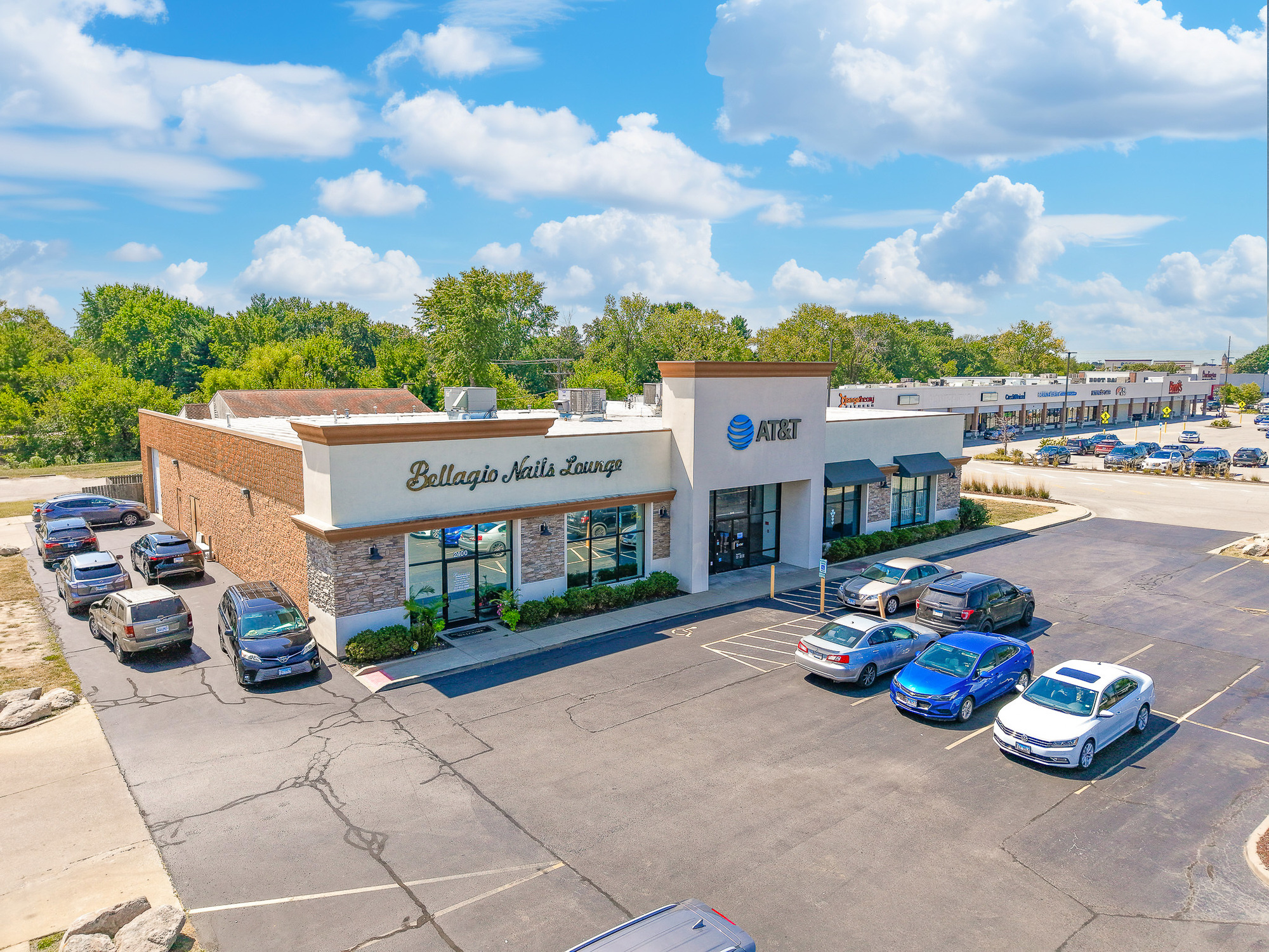 AT&T Anchored Two-Tenant Retail Center Asset Springfield Illinois